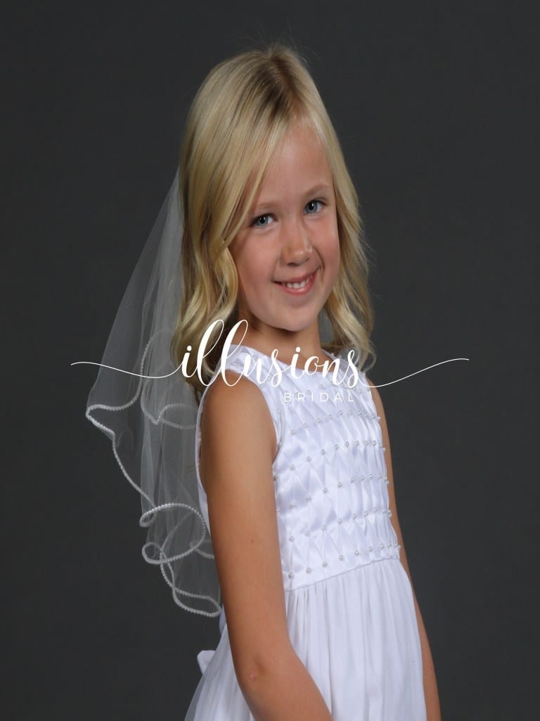 First Communion Clip Comb Veils - Christian Expressions Bookstore