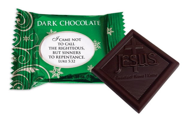 Jesus Sweetest Name I Know Christmas Dark Chocolate – Bulk – Christian ...
