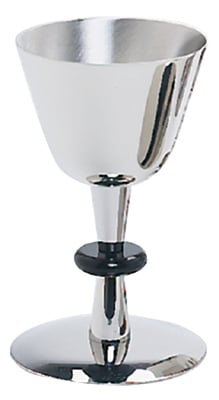 Stainless Steel Communion Chalice with Black Node - Christian ...