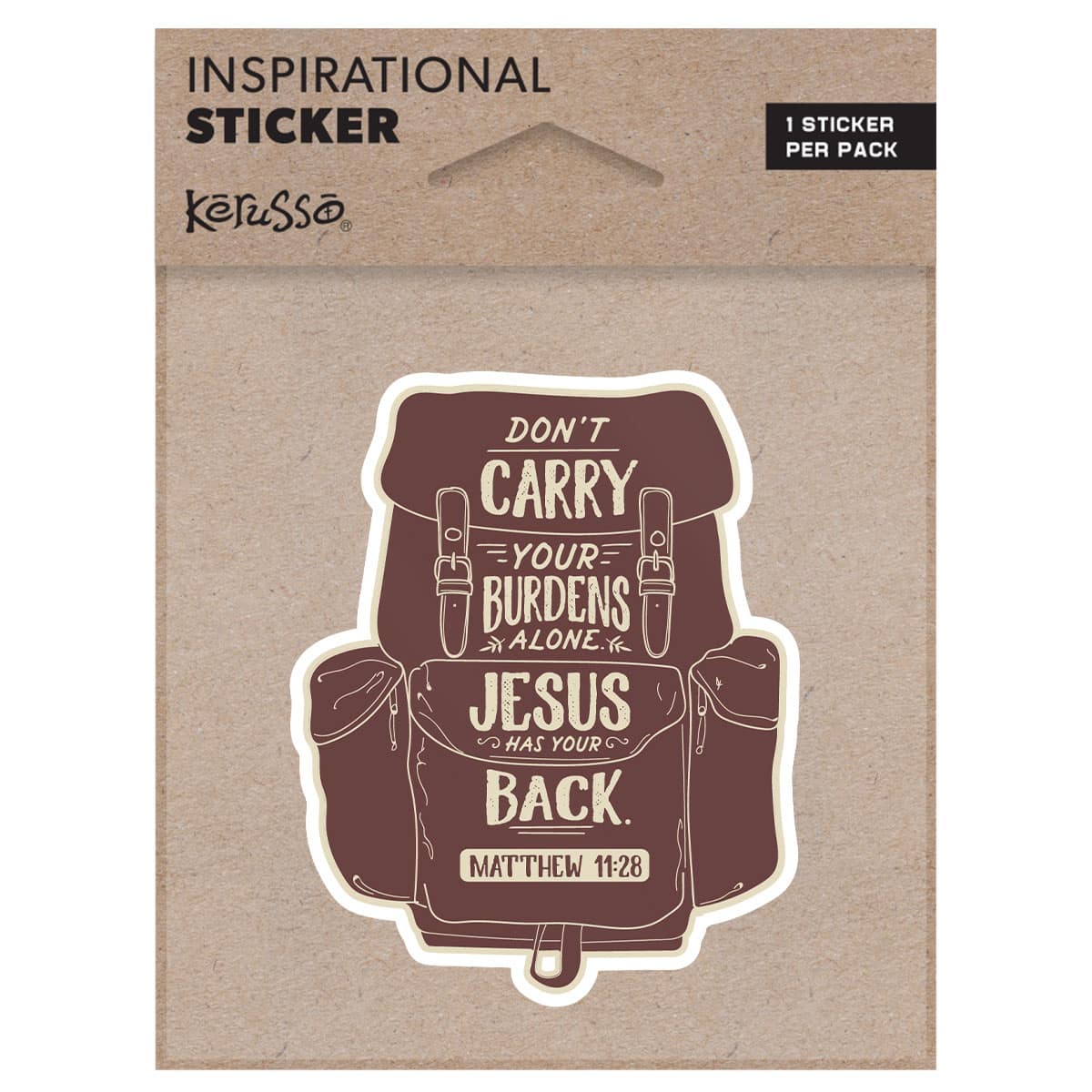 Kerusso Backpack Sticker - Christian Expressions Bookstore