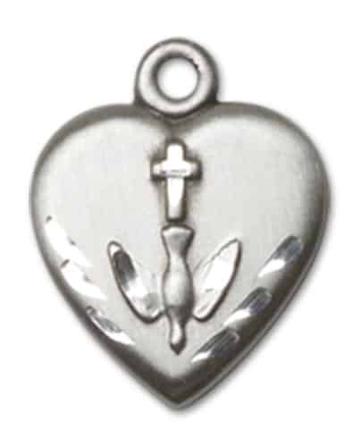 Sterling Silver Heart / Confirmation Medal - Christian Expressions ...