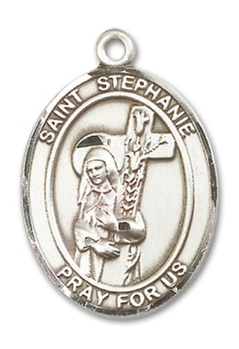Sterling Silver Saint Stephanie Medal - Christian Expressions Bookstore