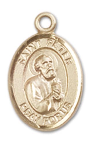 14kt Gold Saint Peter the Apostle Medal - Christian Expressions ...