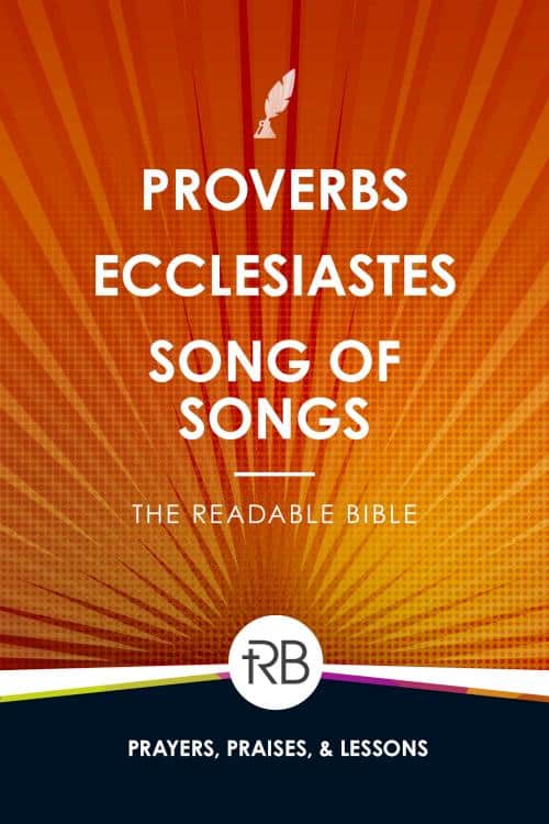 Readable Bible Proverbs Ecclesiastes And Song Of Songs - Christian ...